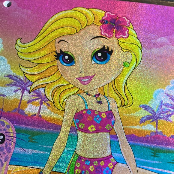 Lisa Frank | Office | Lisa Frank Surfer Girl Theme Notebook 7 Pages New 2003 | Poshmark